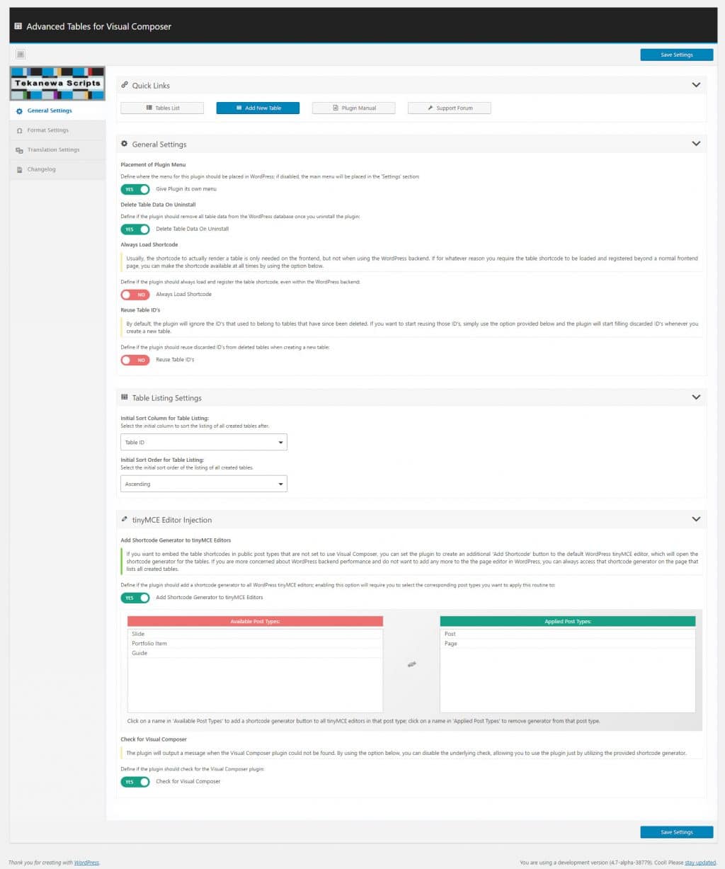 Tablenator Advanced Tables for Visual Composer v2.0.2 | GPL Vault