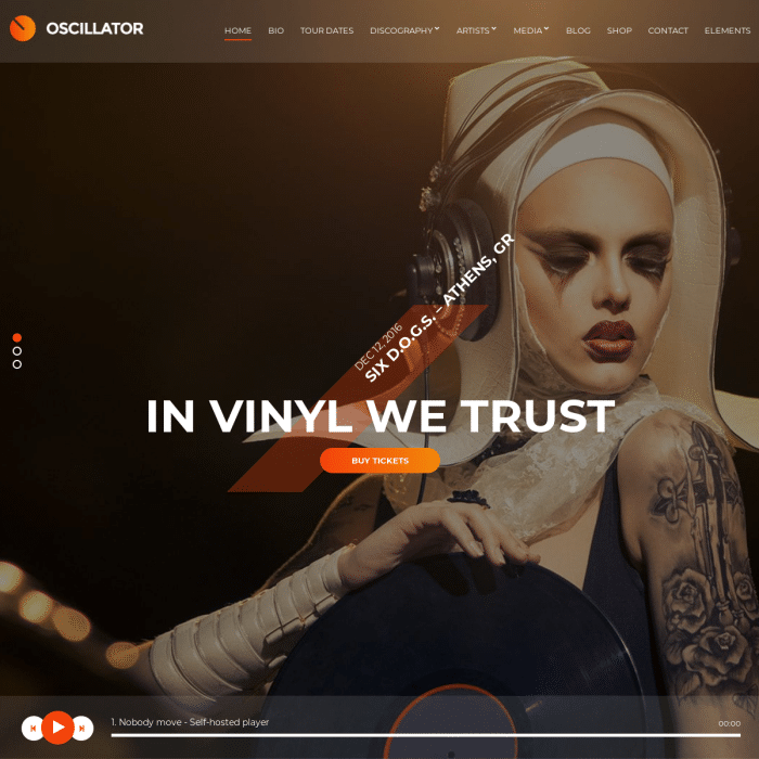 CSS Igniter Oscillator Music WordPress Theme v1.5.2 | GPL Vault