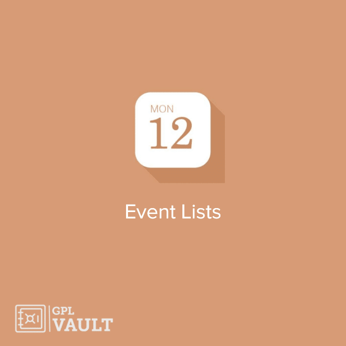 EventOn - Event Lists Extension v0.21 | GPL Vault