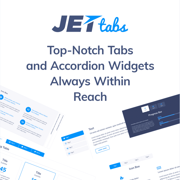 Jet Tabs For Elementor v2.1.7 | GPL Vault