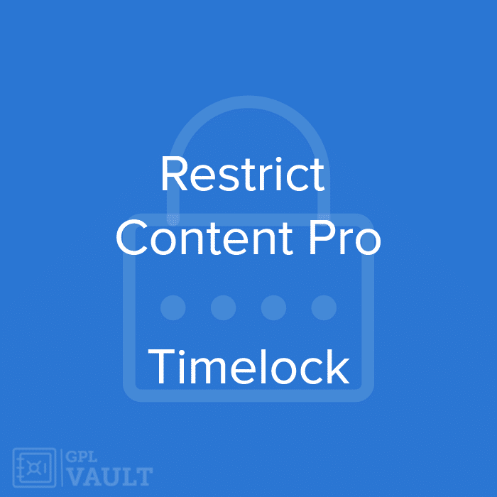 Restrict Content Pro - Timelock v1.1.2 | GPL Vault