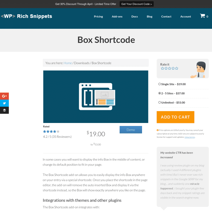WP Rich Snippets Box Shortcode Addon v1.2 | GPL Vault